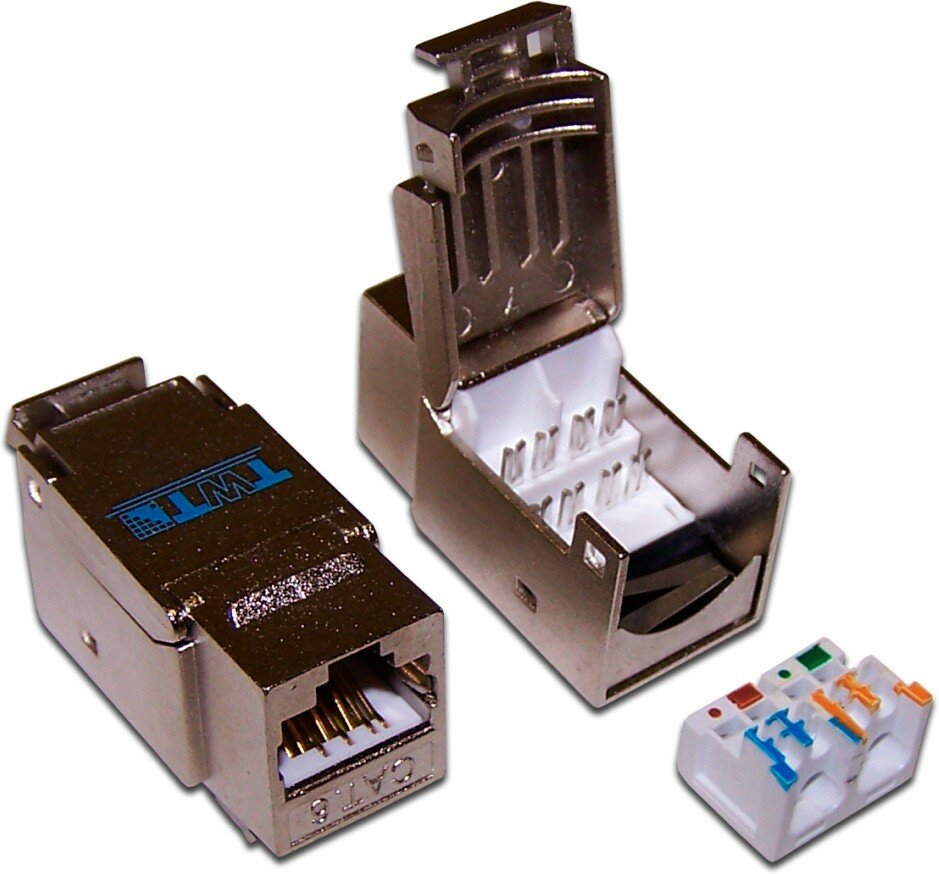 Модуль Lanmaster TWT-OK45STP/6-WH информ. KeystoneRJ45 кат.5E UTP бел. (упак:1шт)