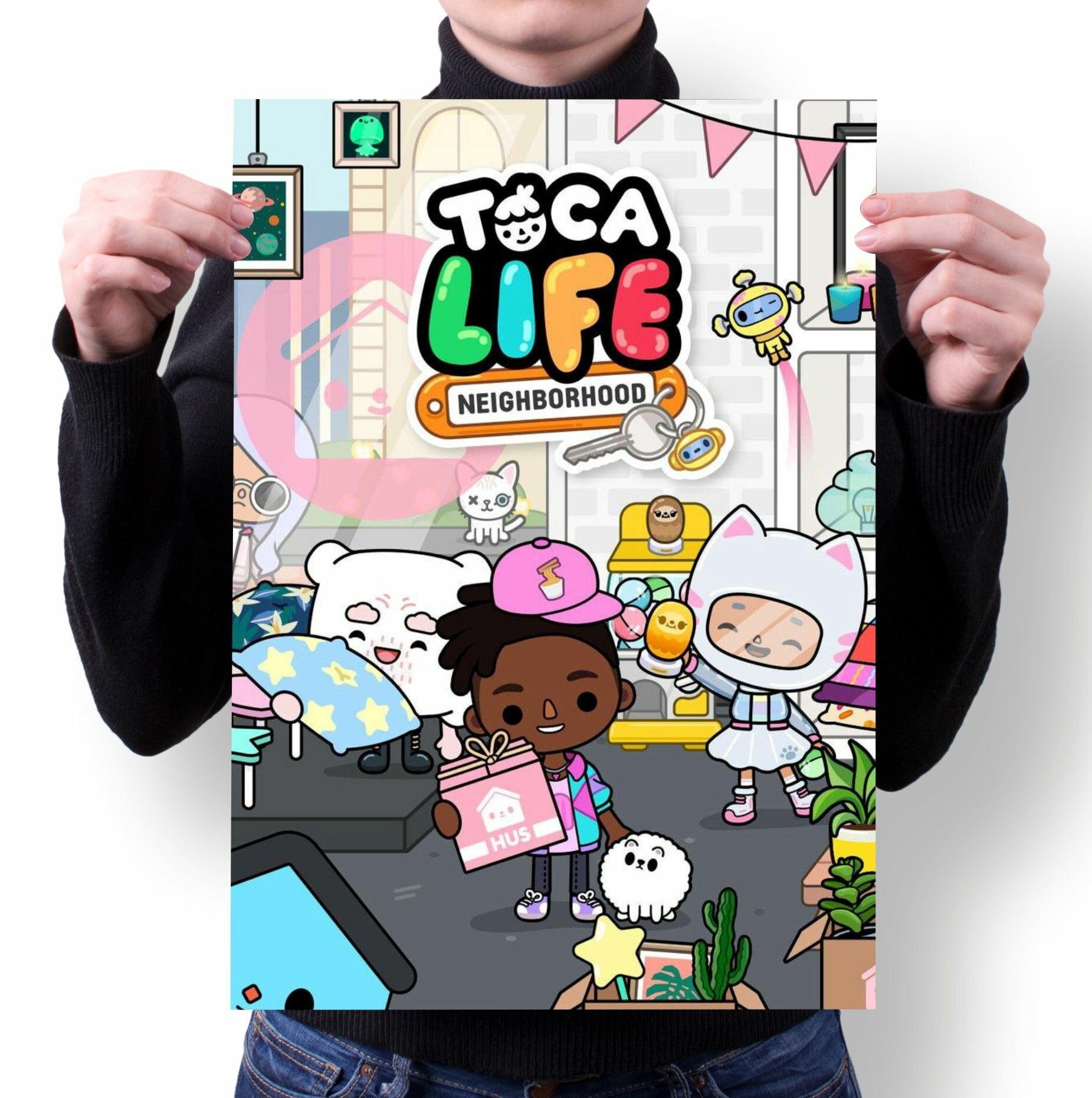 Плакат формата А3 с принтом "Тока Бока"