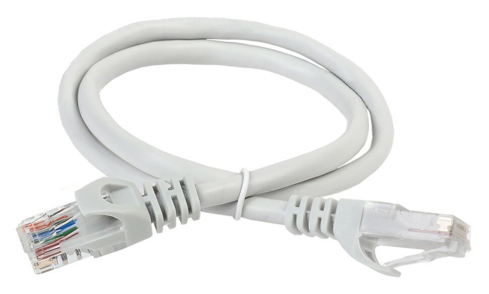 Патч-корд ITK PC01-C5EU-5M UTP RJ-45 вил.-вилка RJ-45 кат.5E 5м серый ПВХ (уп:1шт)