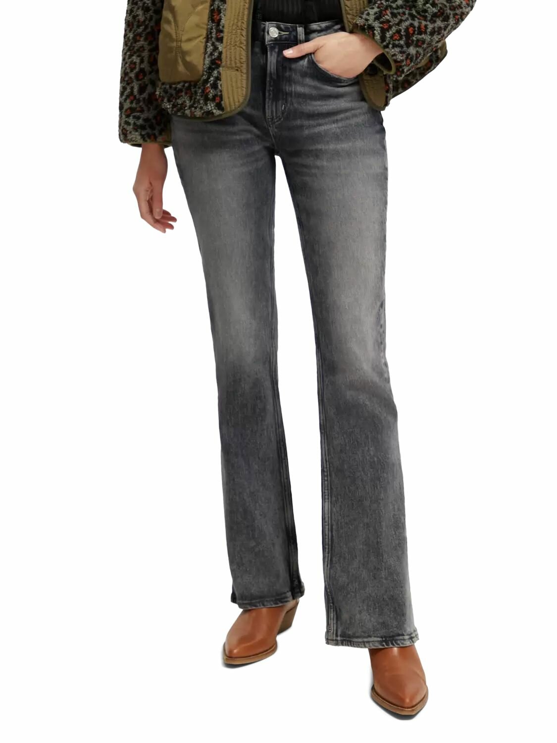 Джинсы клеш 