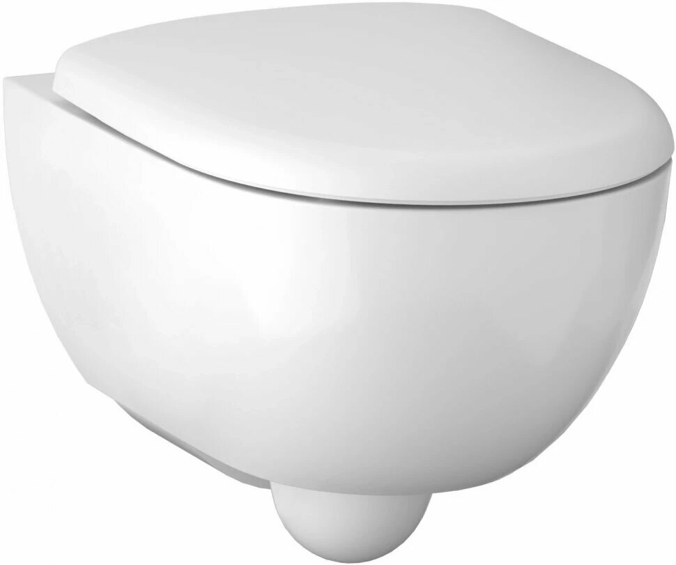 Унитаз подвесной Geberit Renova Compact 500.803.00.1 безободковый, с сиденьем микролифт, белый