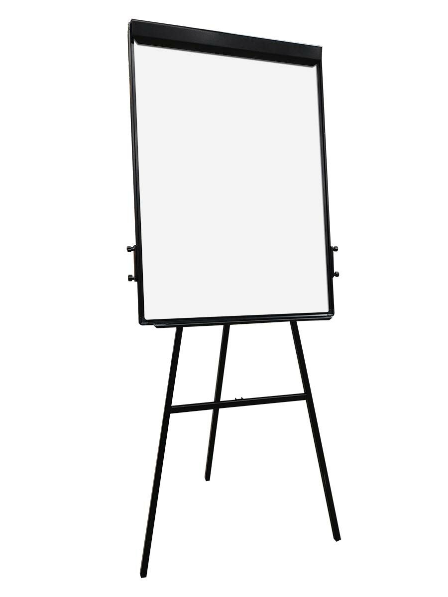 Флипчарт магнитно-маркерный Комус 100х70см на треноге регул. высота черный 1843412