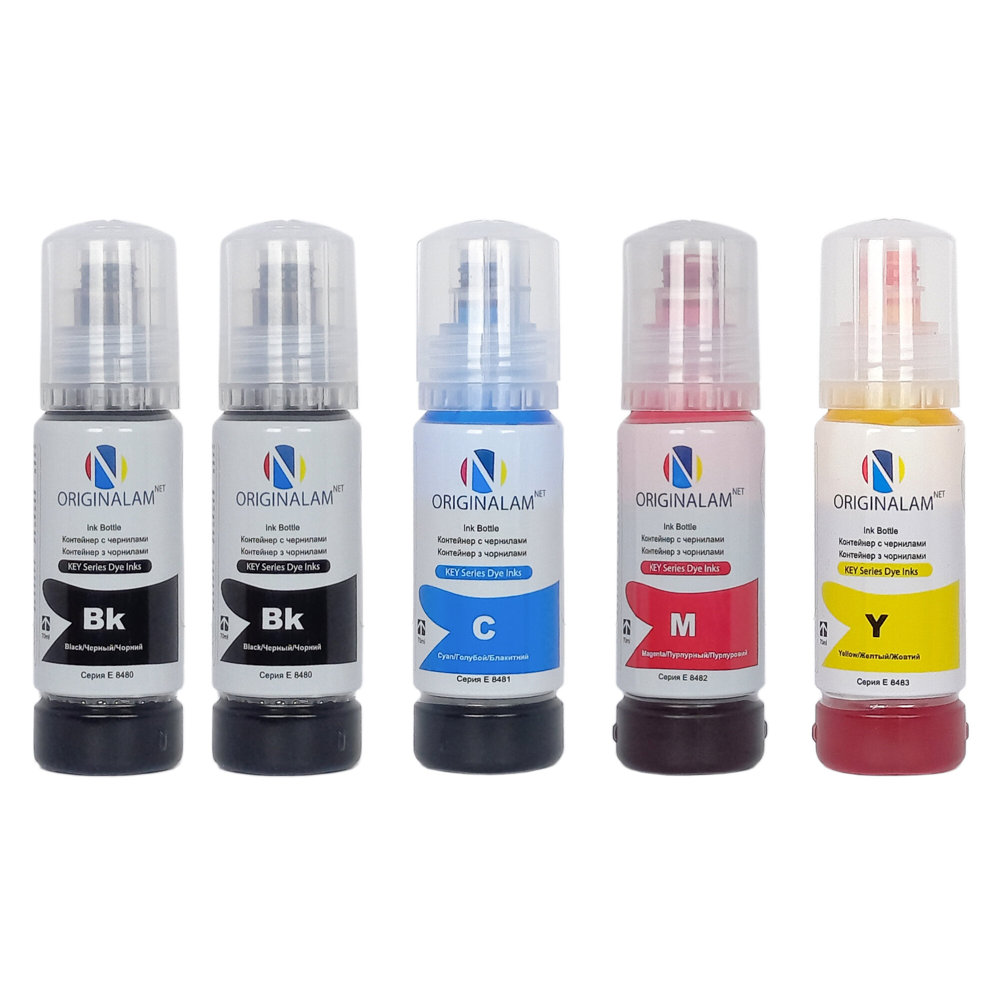 Чернила Originalamnet (Светостойкие) для Epson 5 цв. (2Bk, C, M, Y)