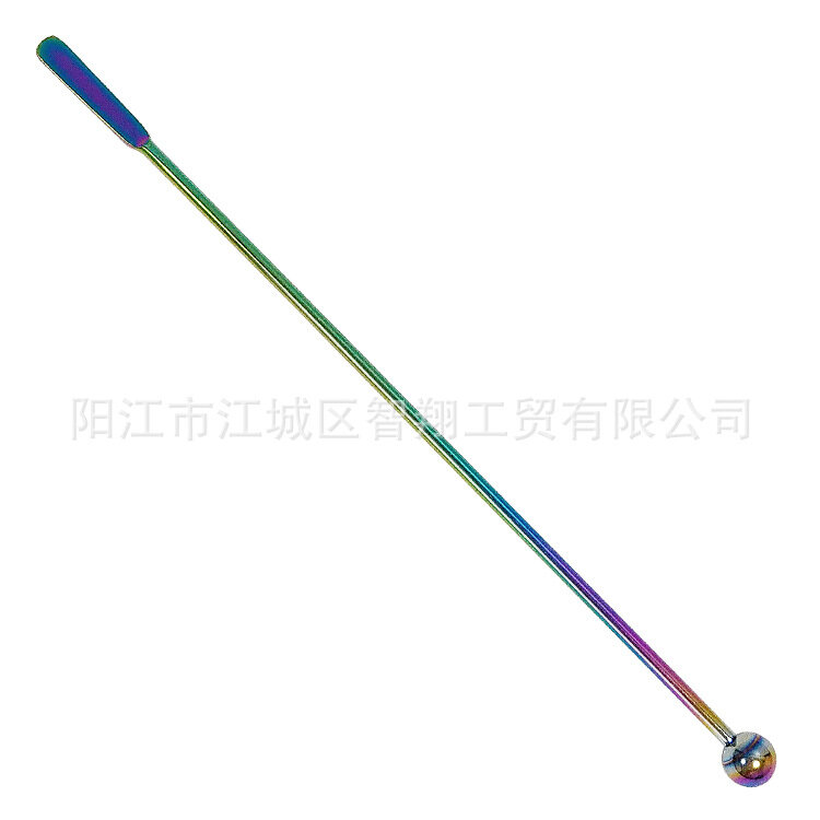 Мешалка для молочного чая с длинной ручкой, ложка для взбивания молочной смеси, креативная ложка для коктейлей из