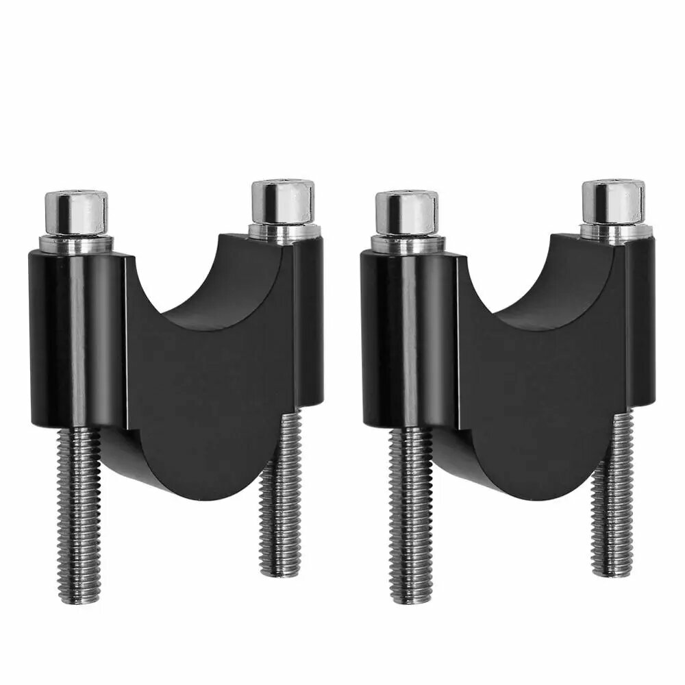 Мотоцикл Универсальный руль подъемная арматура крепление ручки зажим Черный, 22MM Black