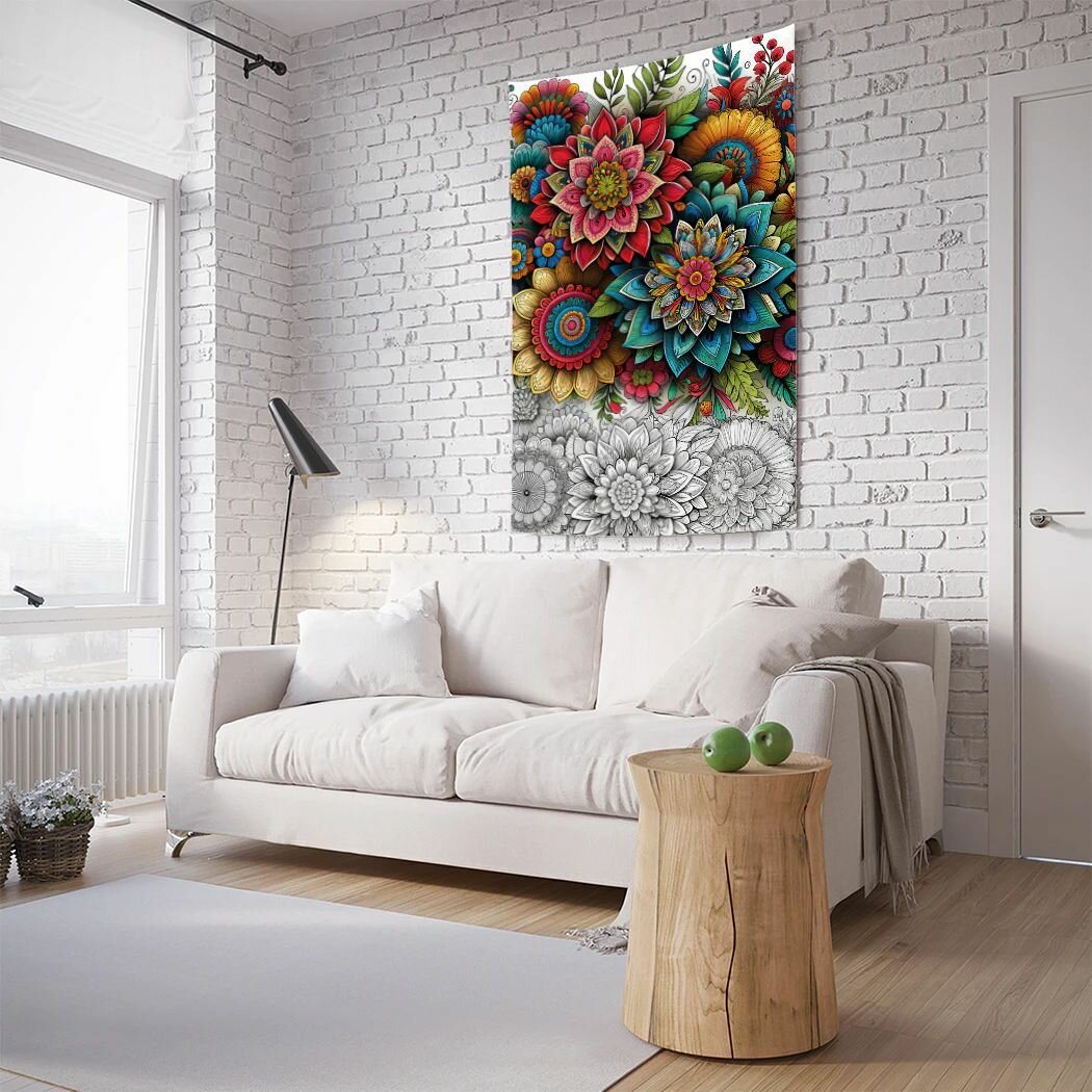 Вертикальное фотопанно на стену JoyArty "Вдохновение", из ткани, 150х200 см