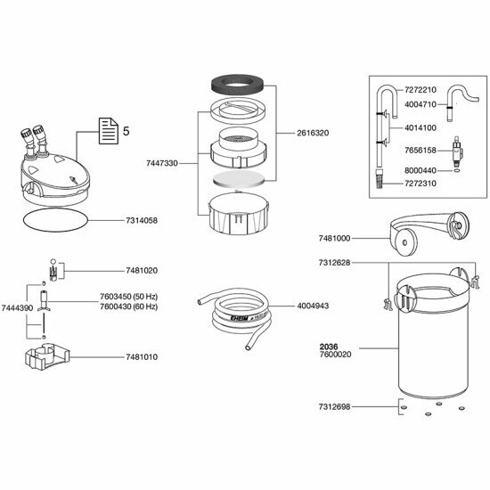 Импеллер Eheim для фильтров ecco pro 300