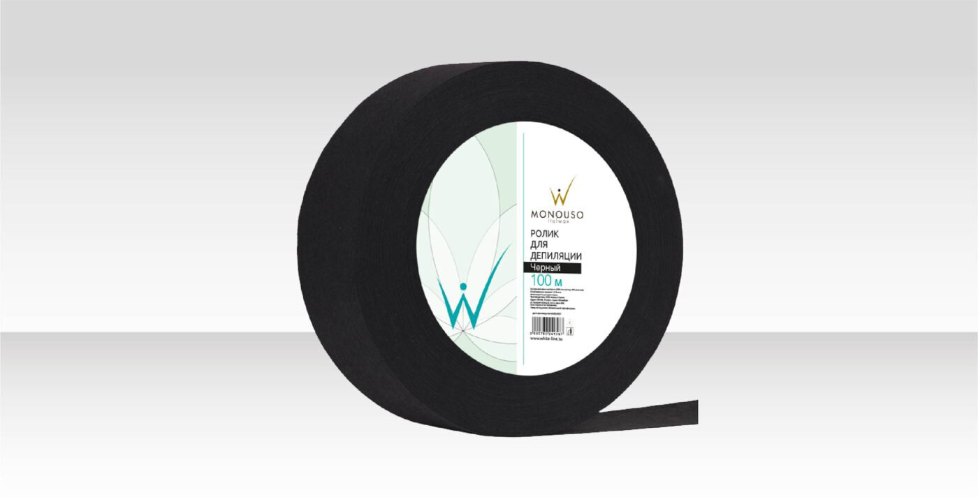 Бумага для депиляции в рулоне Черная ITALWAX 7 см*100 м/рул