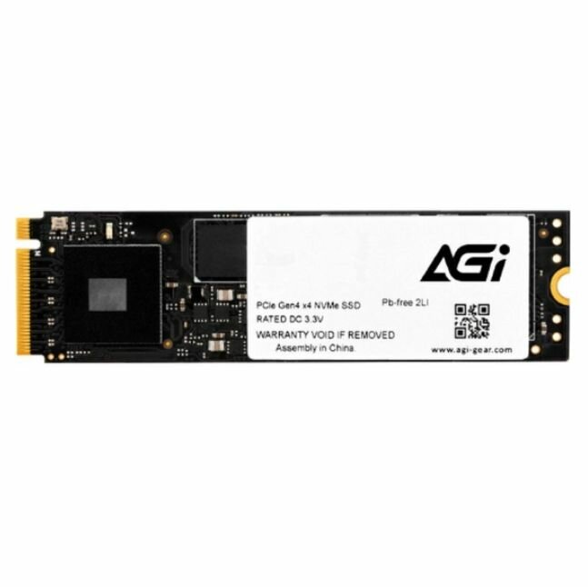 2 ТБ SSD M.2 накопитель AGI AGI2T0G44AI838 (AGI2T0G44AI838) - PCI-E 4.0, чтение - 7400 Мбайт/с, запись - 6700 Мбайт/с, 3D TLC NAND