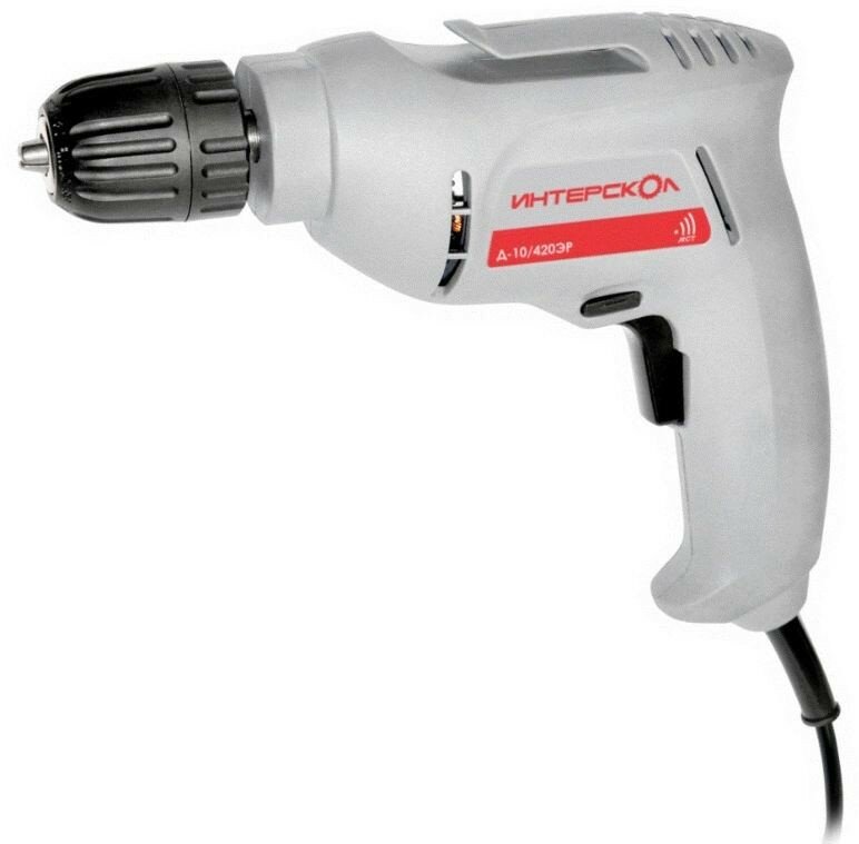 Дрель безударная Интерскол Д-10/420ЭР Промо 420Вт патрон: быстрозажимной реверс (672.1.0.00)