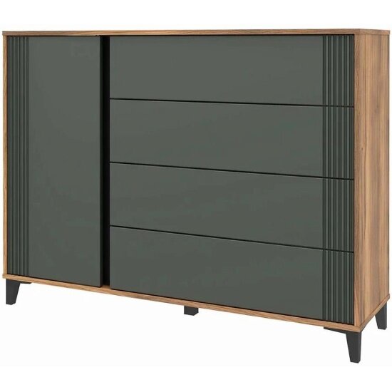 Комод Stolline Столлайн Богемия 463.03 Дуб барокко/Зелёный