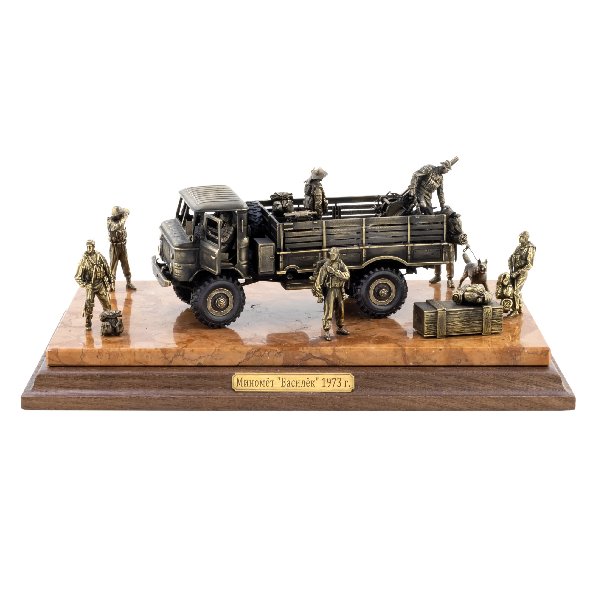 Диорама Миномет «Василёк» 1973г. 1/35 (ВхШхД 12см./18см./29см.)