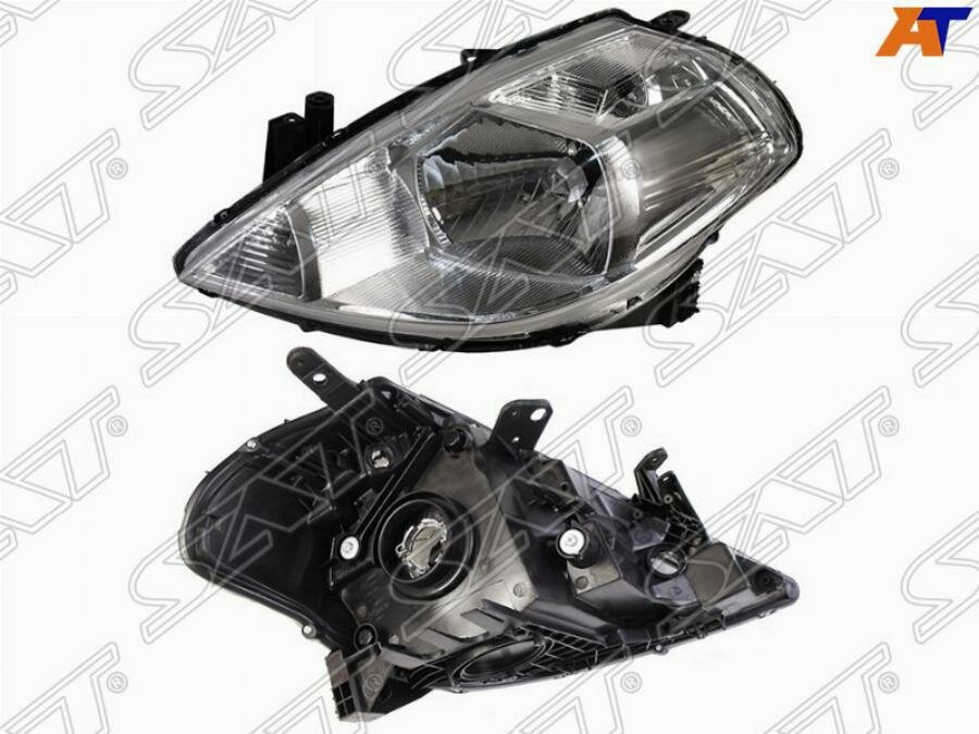 SAT ST1151116L Фара Nissan Tiida 04-10 (Слева/ Галоген/ Ручная регулировка)