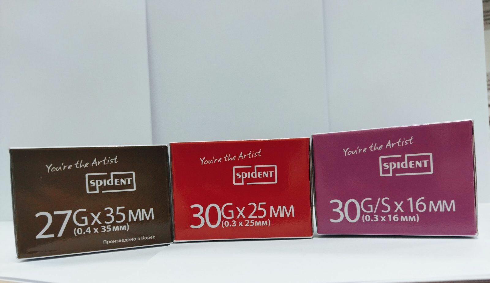 Иглы карпульные инъекционные дентальные NOP 30G/S 0,3 х 16 мм - 30G 0,3 х 25 мм - 27G 0,4 х 35 мм набор из 3 шт (3 коробки х 100 шт.)
