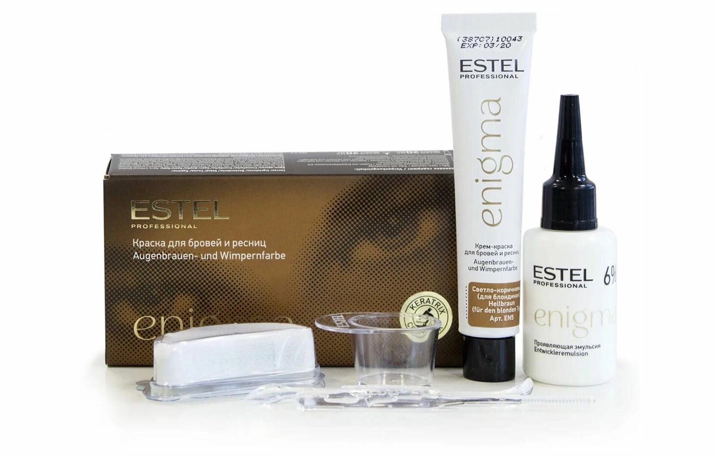 Краска для бровей и ресниц ESTEL Professional ENIGMA тон светло-коричневый (для блондинок)