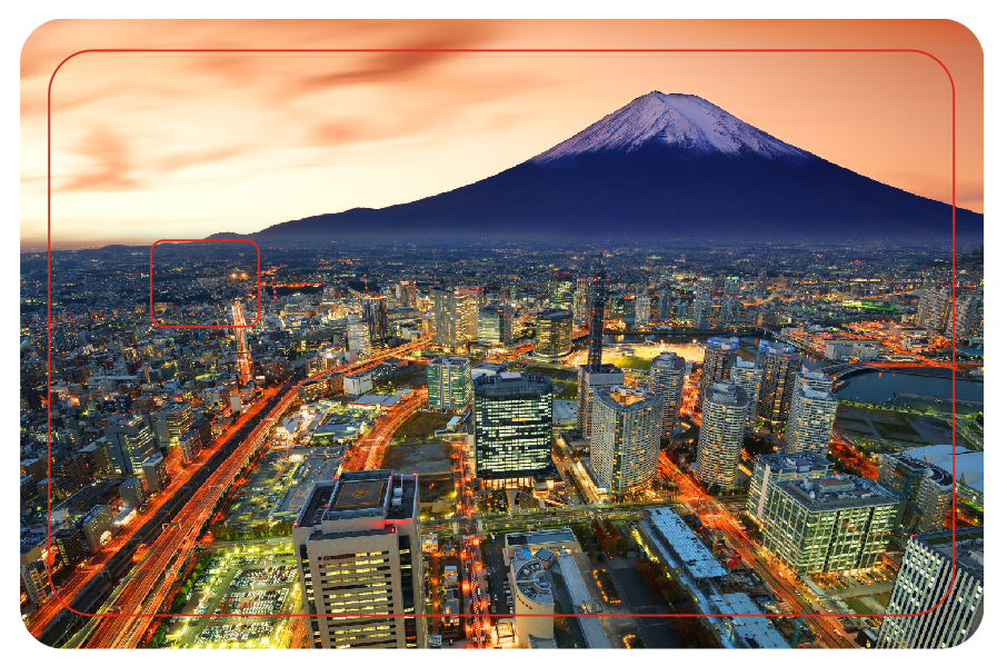 Наклейка на банковскую карточку города Йокогама