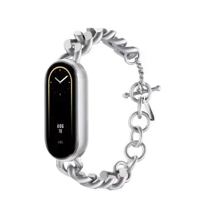 (Только аксессуар)Официальный оригинальный браслет xiaomi mijia Mi Band 10, кожаный плетеный браслет 9NFC 8, сменный металлический браслет