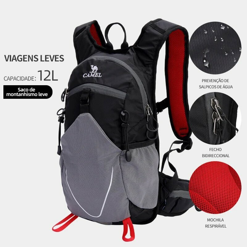 Рюкзак Camel черный 12L для трекинга