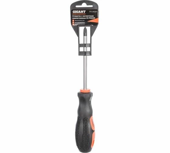 Отвертка Gigant PH2x100 с магнитным наконечником GS PH2100