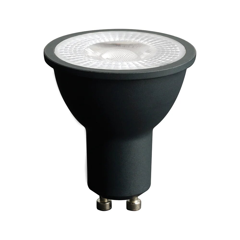 Лампа светодиодная FERON PRO LB-1607 GU10 7W 175-265V 2700K в черном корпусе, 48954