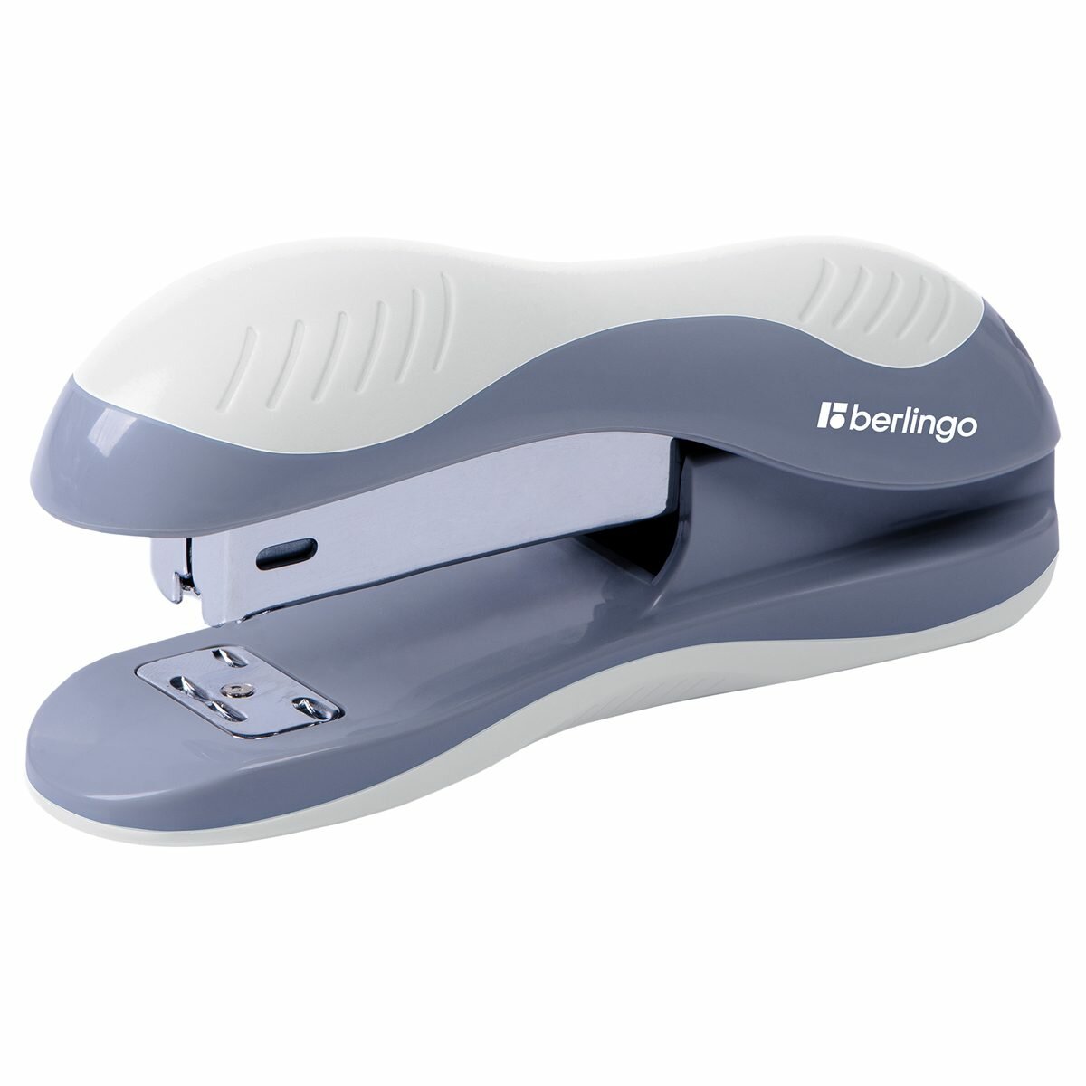 Степлер Berlingo Office Soft, №24/6 - 26/6, до 25 листов, пластиковый корпус, белый (H25002), 12шт.
