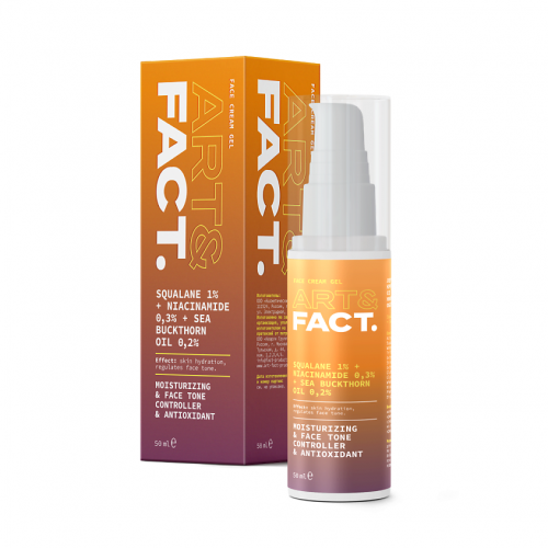 Крем-гель для лица Art&fact SQUALANE 1% + NIACINAMIDE 0,3%, 50 мл