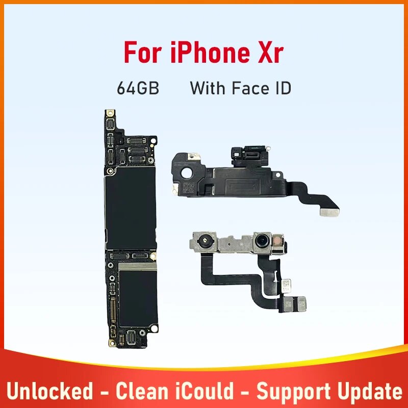 100% рабочая материнская плата для iPhone XR 64 г 128 г, материнская плата с XR 64g Face ID