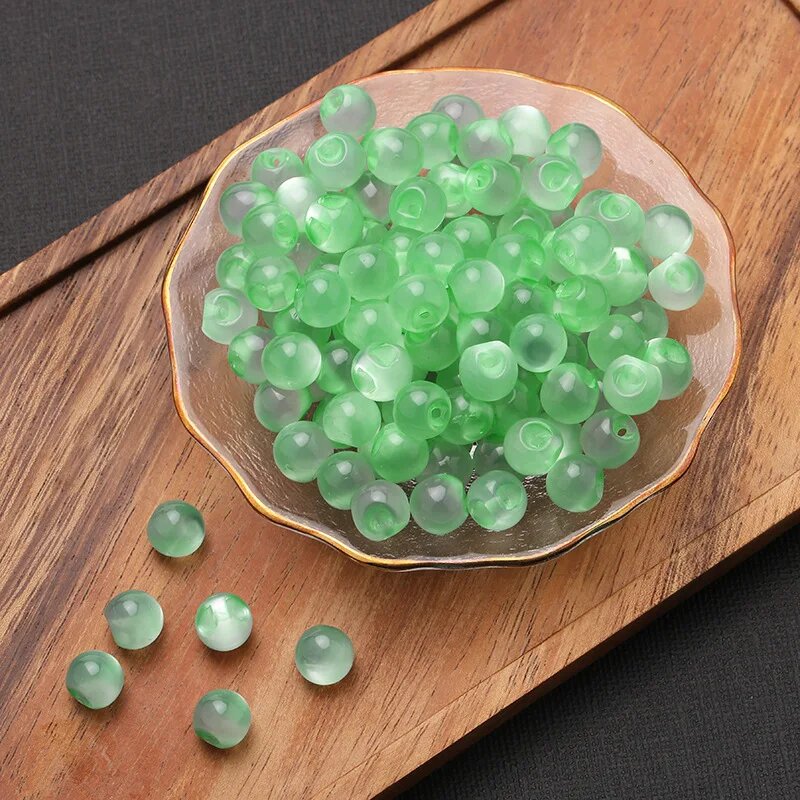 Пуговицы ZheHui китайские кнопки-лягушки с жемчугом 10 шт. Изумрудный, 11.5mm 10pcs, green