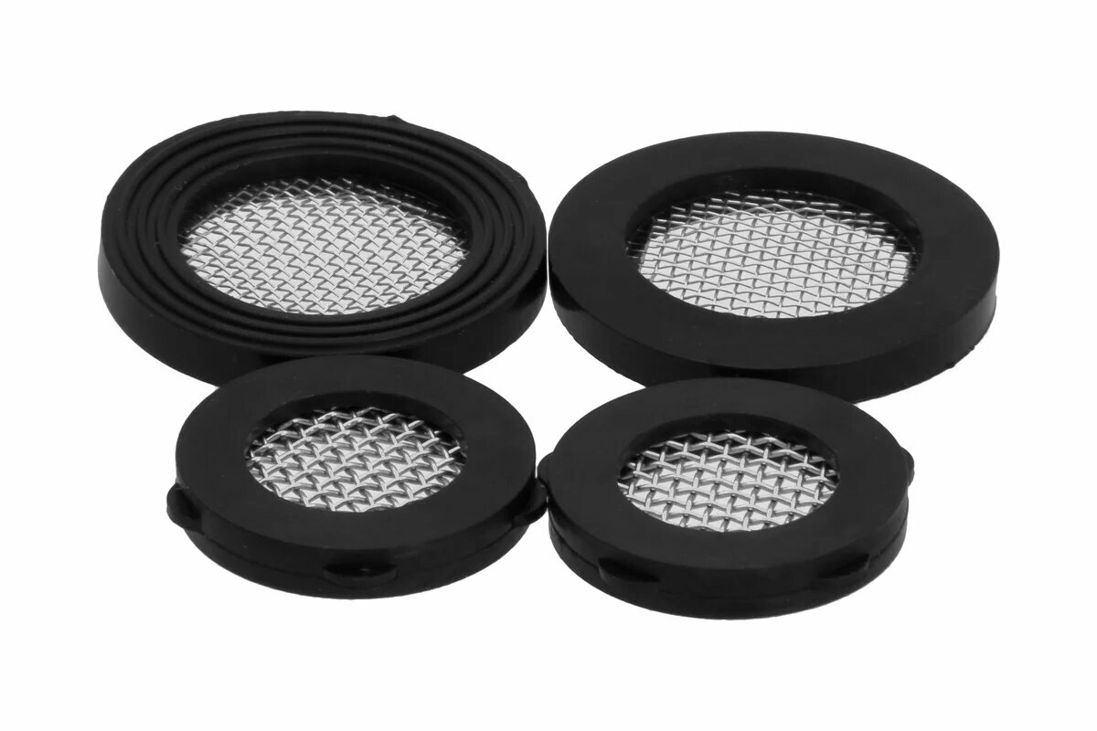 MasterProf Прокладки для смесителя с сеточкой 1/2' и 3/4', набор 4 шт, уплотнения