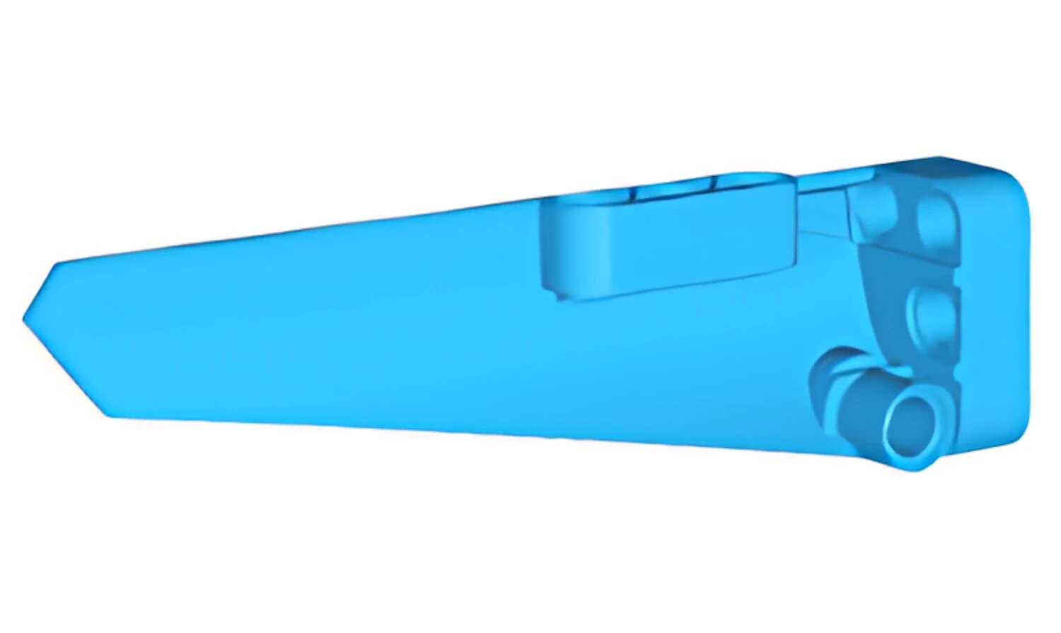 Деталь LEGO Technic, Panel Fairing # 6 Long Smooth, Side B 64393 Dark Azure N