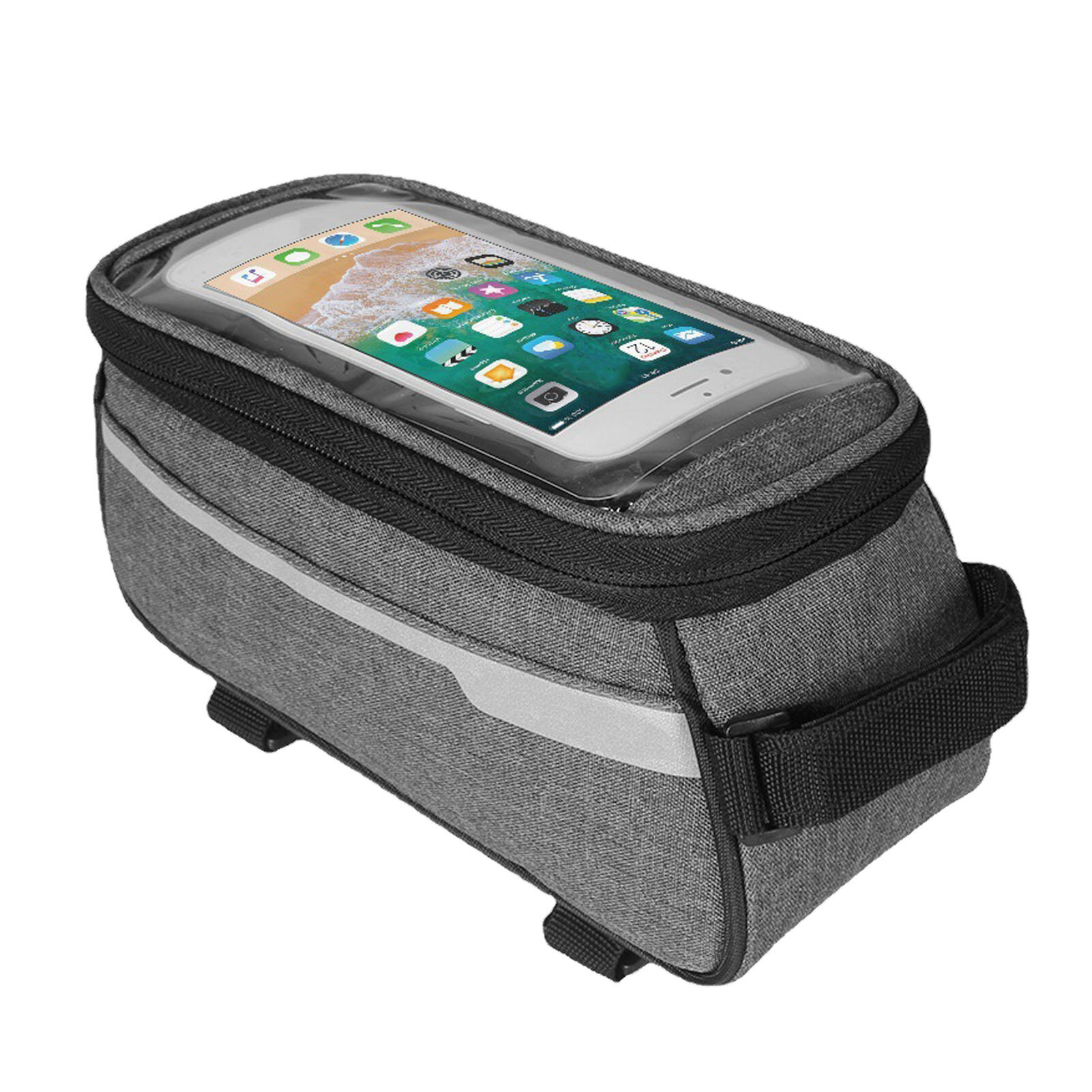 Сумка на переднюю раму велосипеда для телефона Водонепроницаемая сумка на переднюю раму велосипеда Сумка-трубка Велосипедная сумка Велосипедные подарки для мужчин