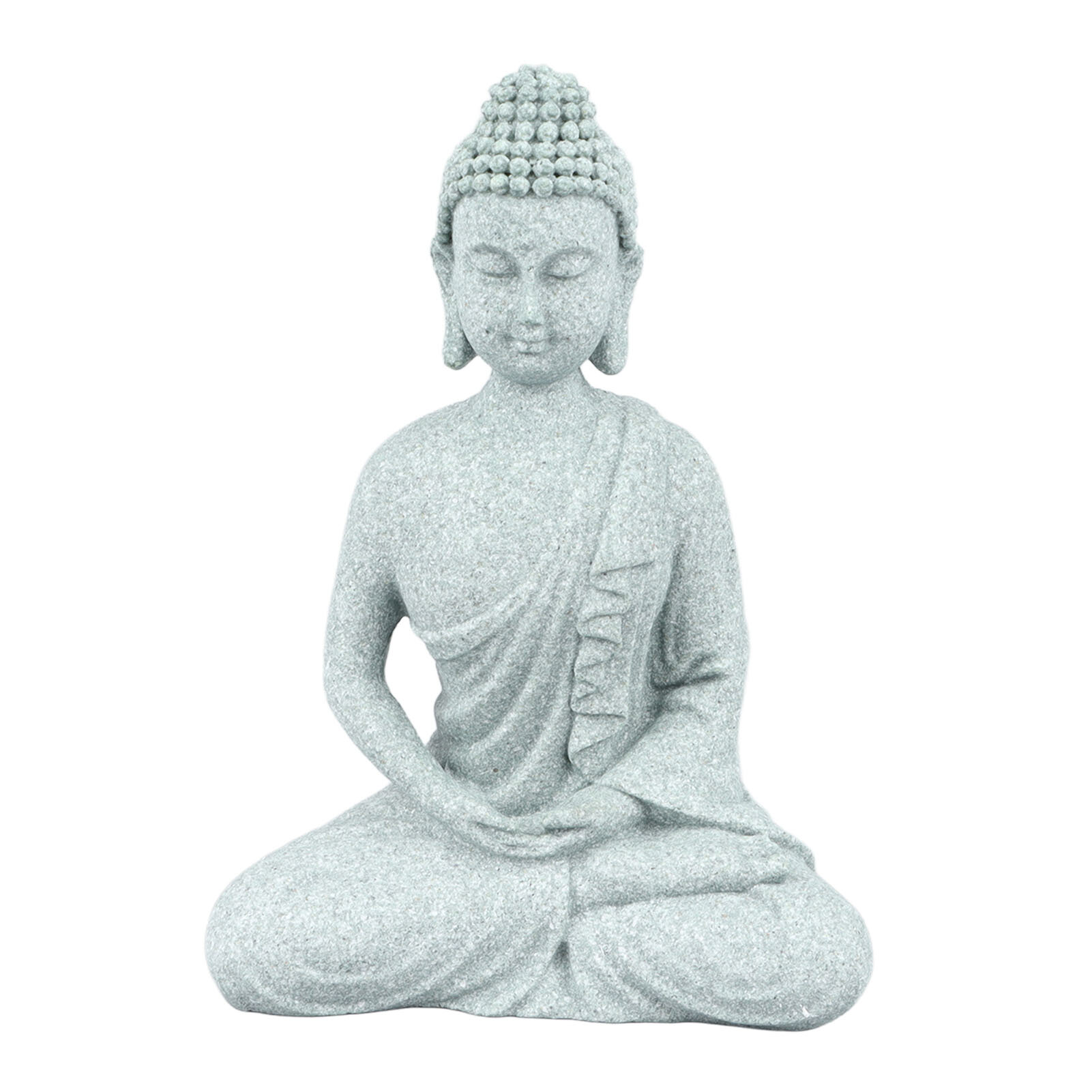 Небольшое декоративное украшение в виде Будды, изысканное исполнение, зеленый песчаник, украшение для аквариума, спокойный Будда.