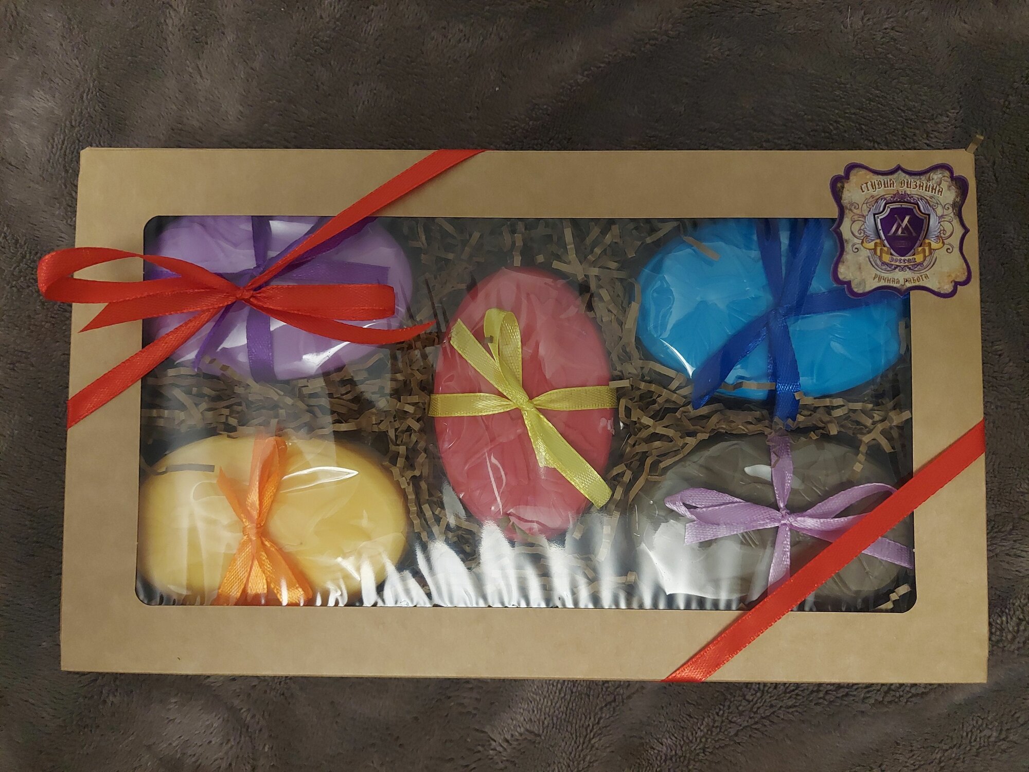 Подарочный набор мыла MVL DESIGN "Овальные узоры", для всех типов кожи