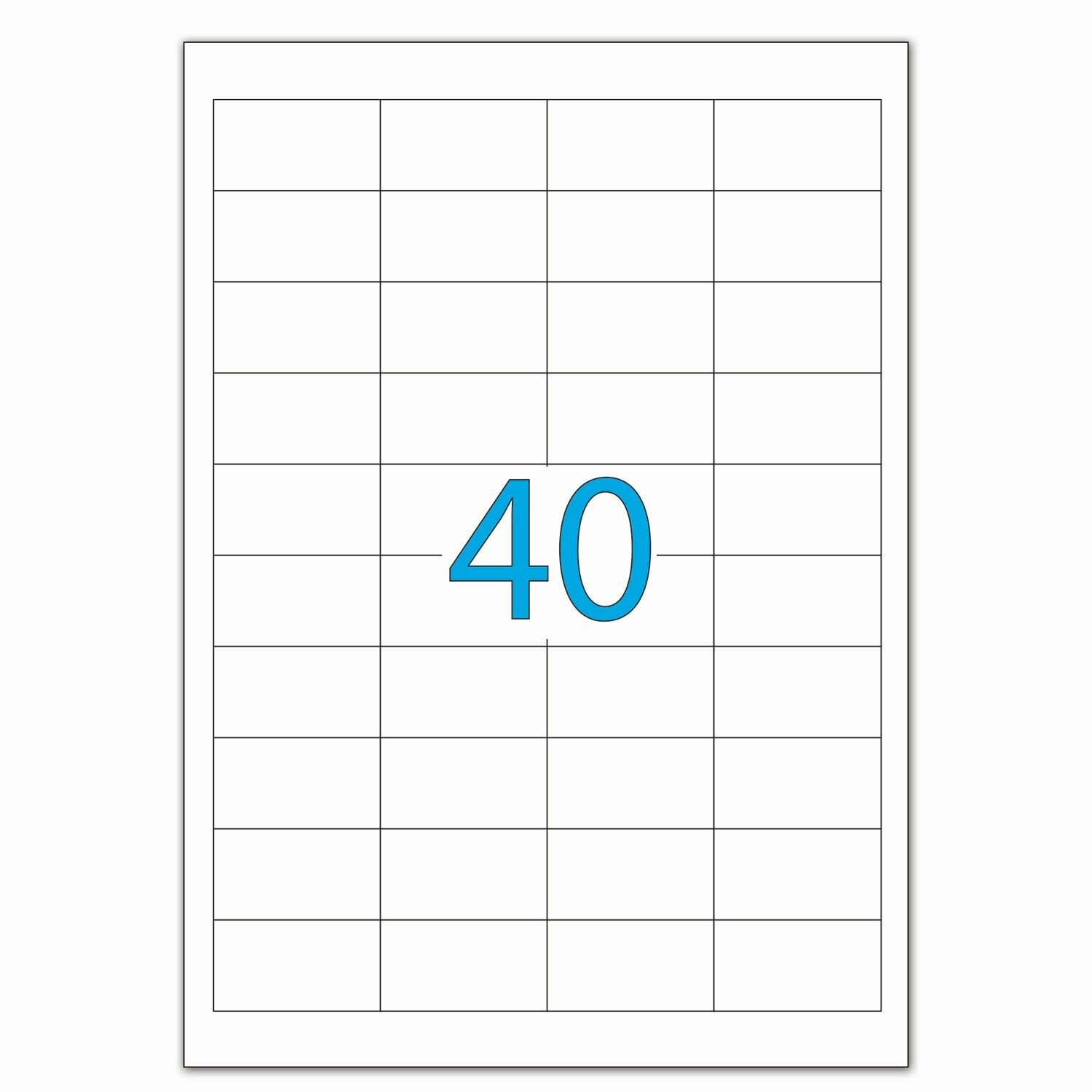 Бумага самоклеящаяся Lomond А4, 50 л, белая, 40 фрагментов, (48,5х25,4), 70 г/м2 (2100195)