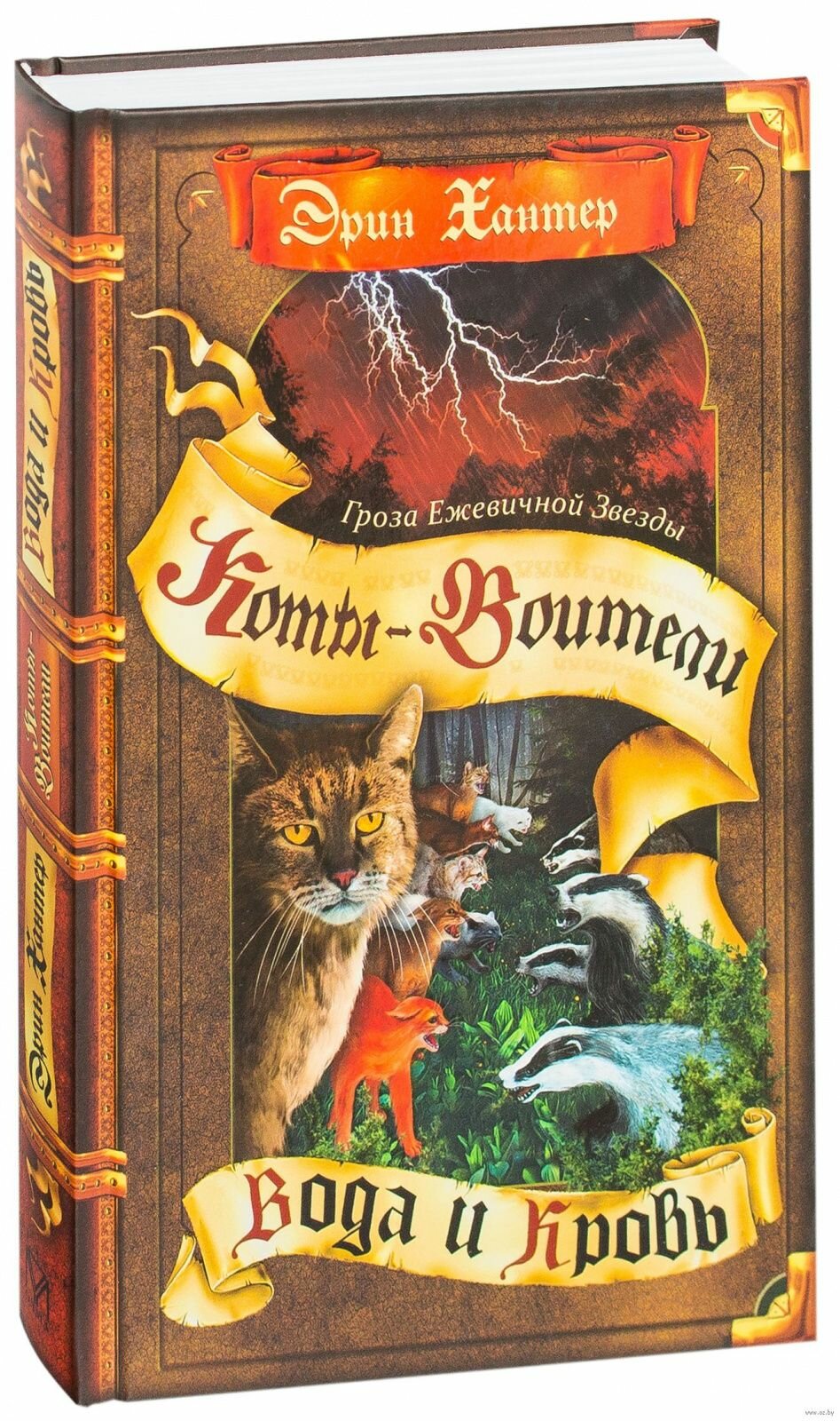 Книга Олма-пресс Коты-воители. Гроза ежевичной звезды. Бедствие. 2023 год, Хантер