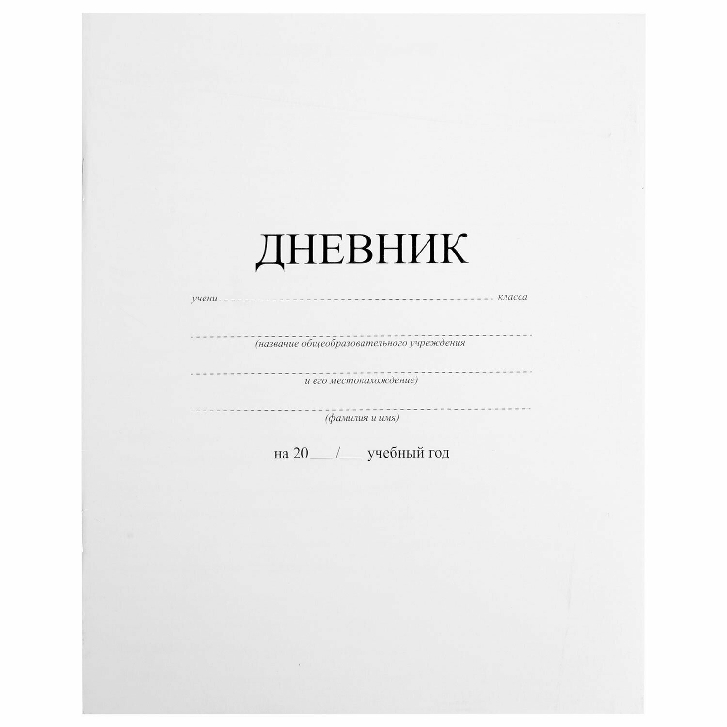 Дневник Пифагор 1-11 класс, 40 листов, на скобе, обложка картон, белый (105509)