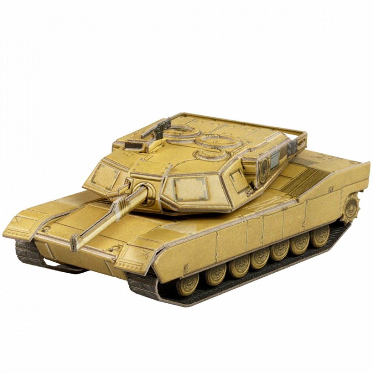 Сборная модель Умная Бумага "Тяжелый танк M1A2 Abrams", картон, масштаб 1:72, 36 деталей