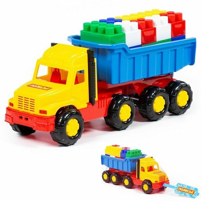 Игровой набор Полесье №70 "Фаворит" с конструктором "Строитель", 17 деталей (4239)