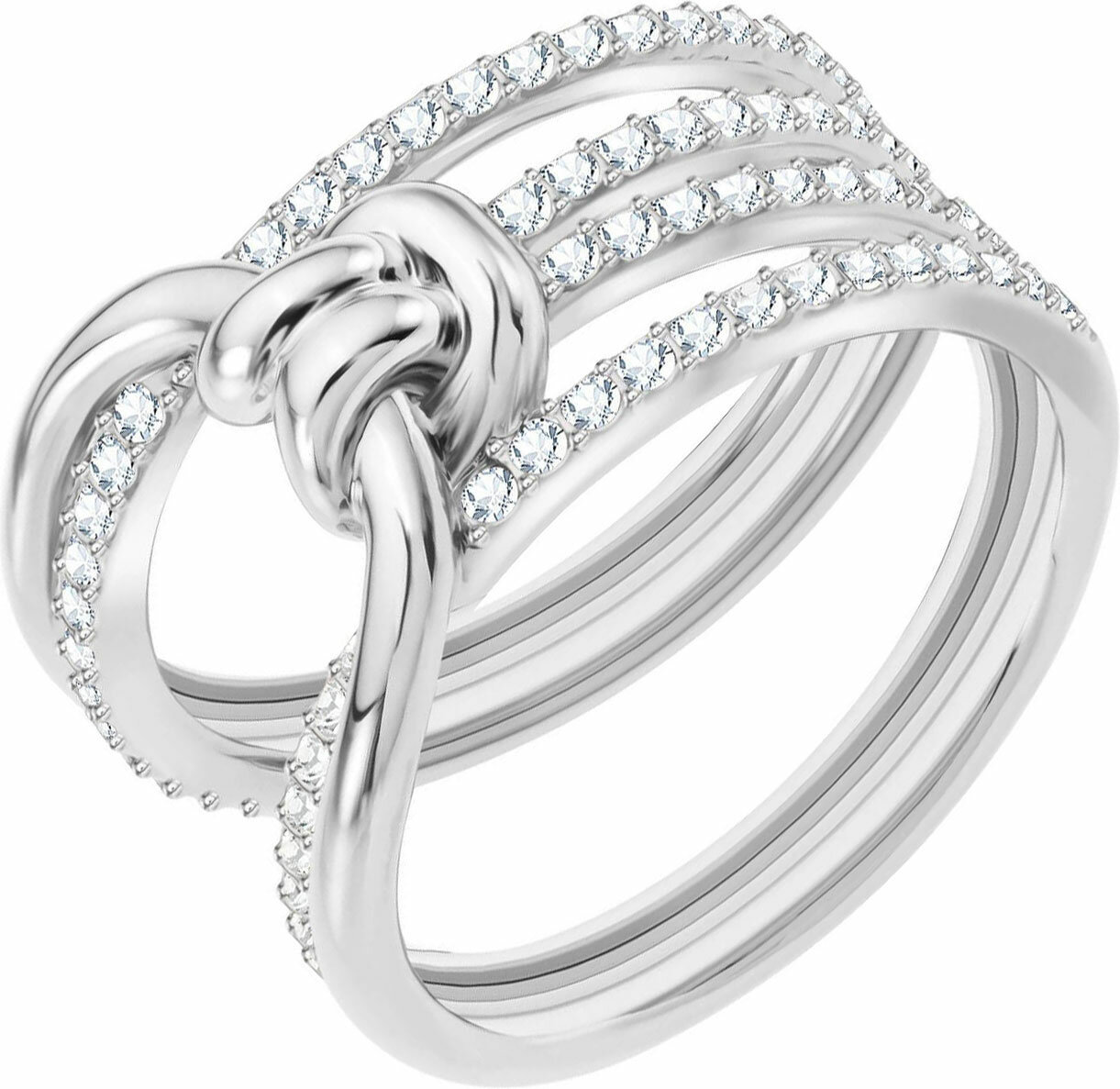 Кольцо, кристаллы Swarovski