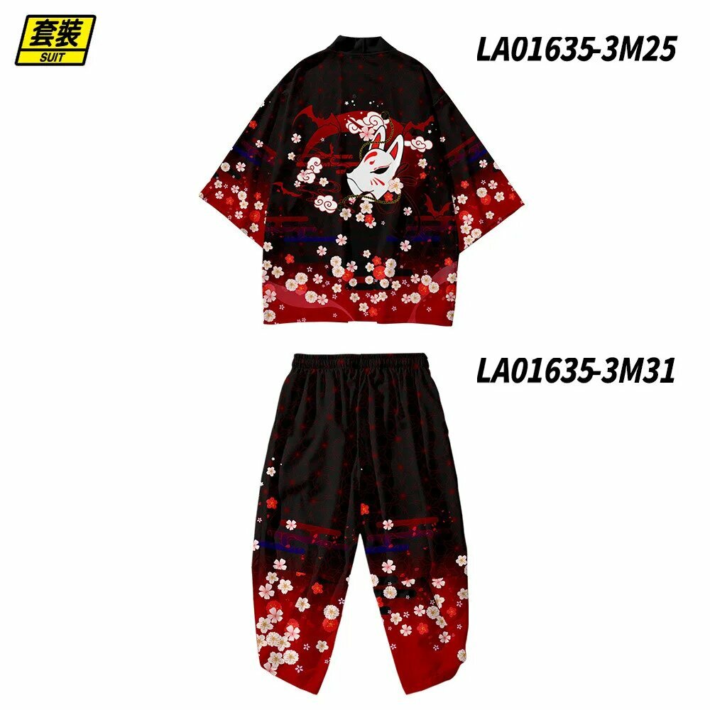 Мужской костюм самурая Хаори Оби полиэстер XS-6XL XXXL, suit 2