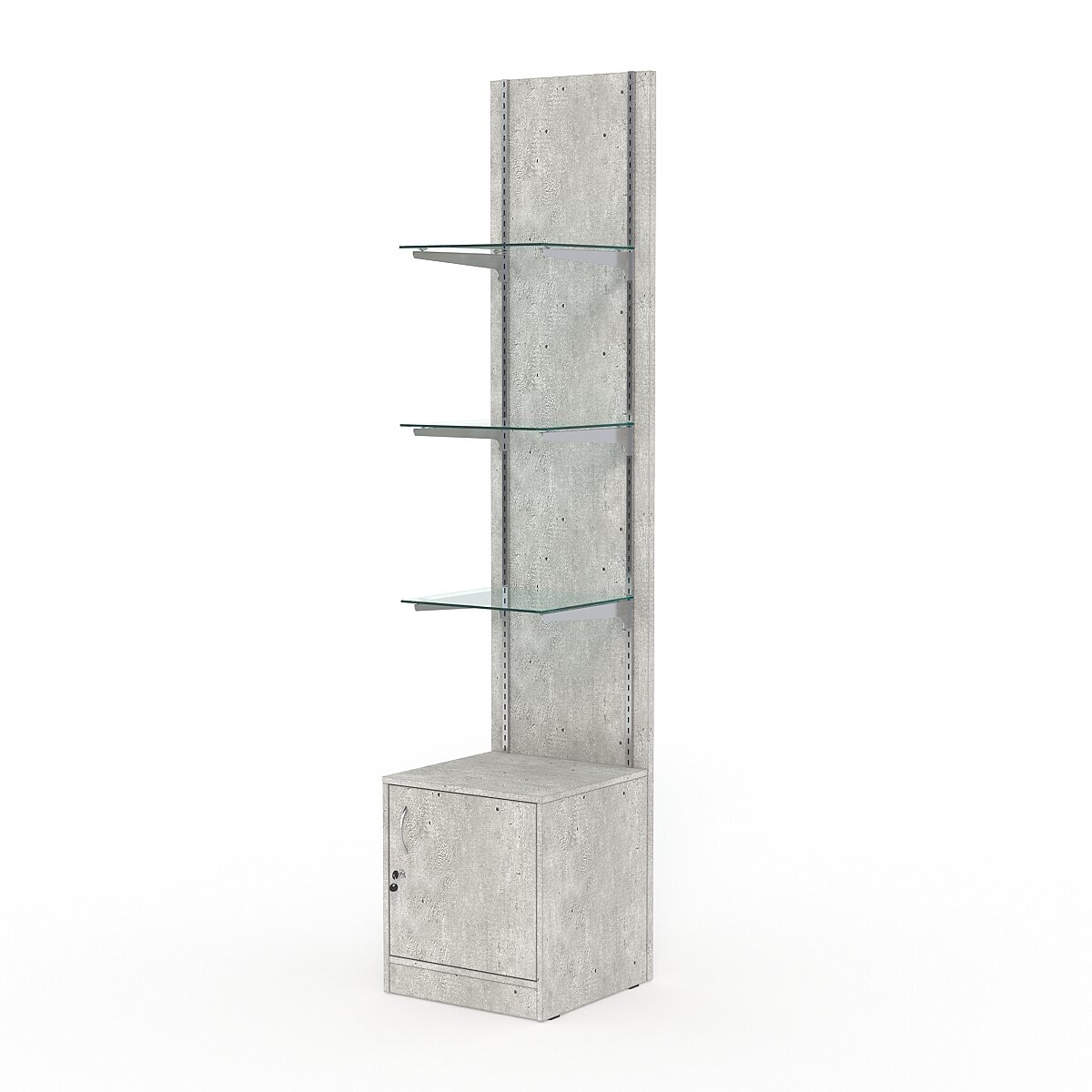 Стеллаж "астерия" №2, задняя стенка ДСП, Метрополитан Грей. Производитель товара - компания Westcom.