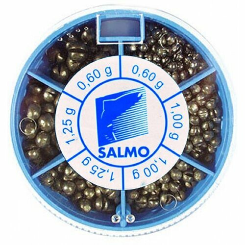 Набор грузов Salmo Дробинка PL 6 штук в разделенных секциях, крупные 50гр