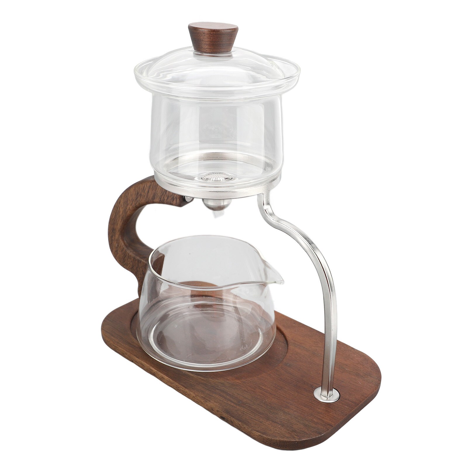 Набор для ленивого чая, прозрачный стеклянный чайник для ленивого кунг-фу, набор для магнитного течения воды