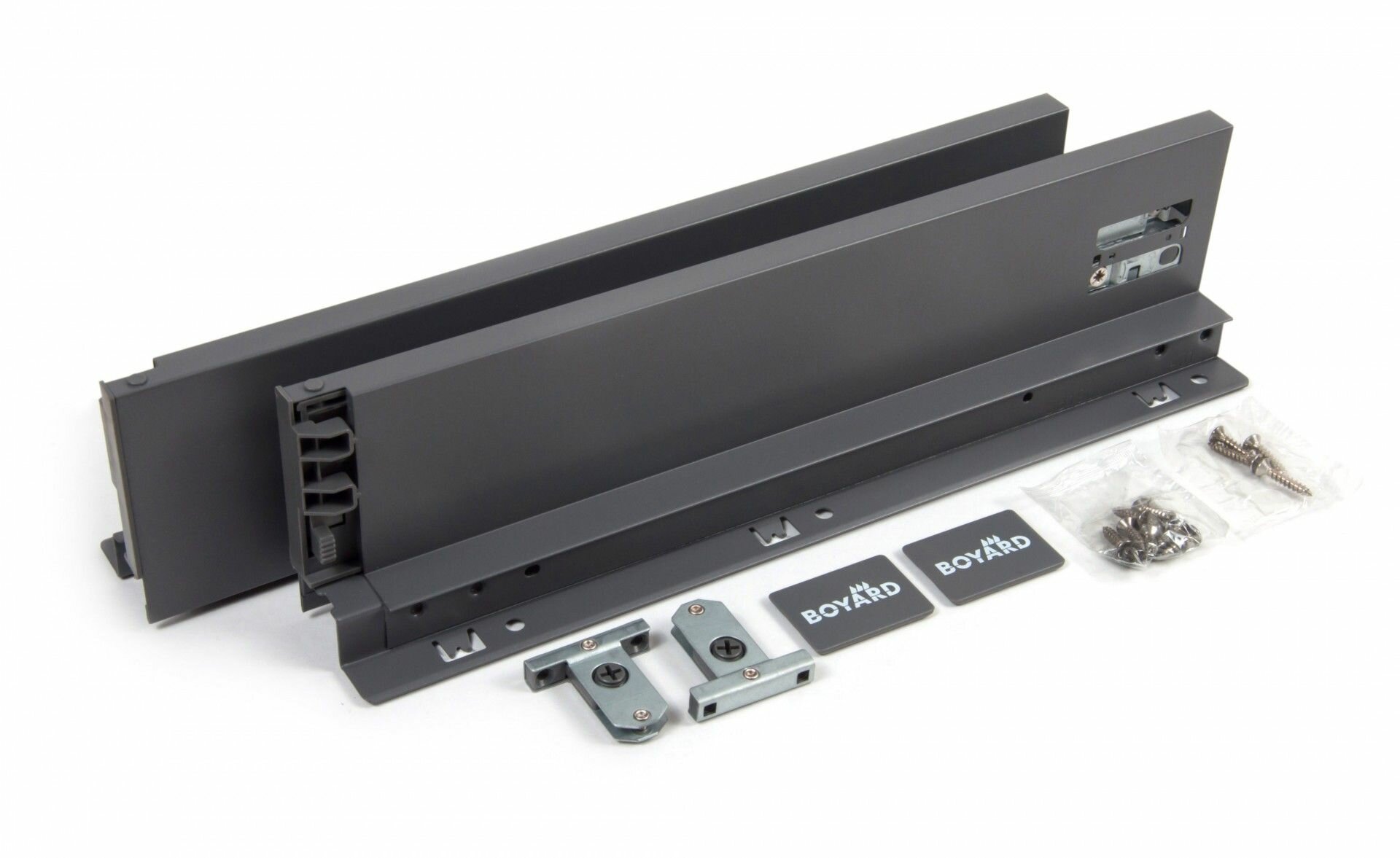 Прямые боковые стенки старт стандартной высоты SBDW11/GRPH/350, графитовый RAL7012