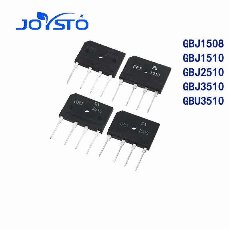 Набор из 10 выпрямительных мостов GBJ2510 GBJ3510 GBJ1508 GBJ1510 GBJ5010 15A 25A GBJ5010 (50A1000V)