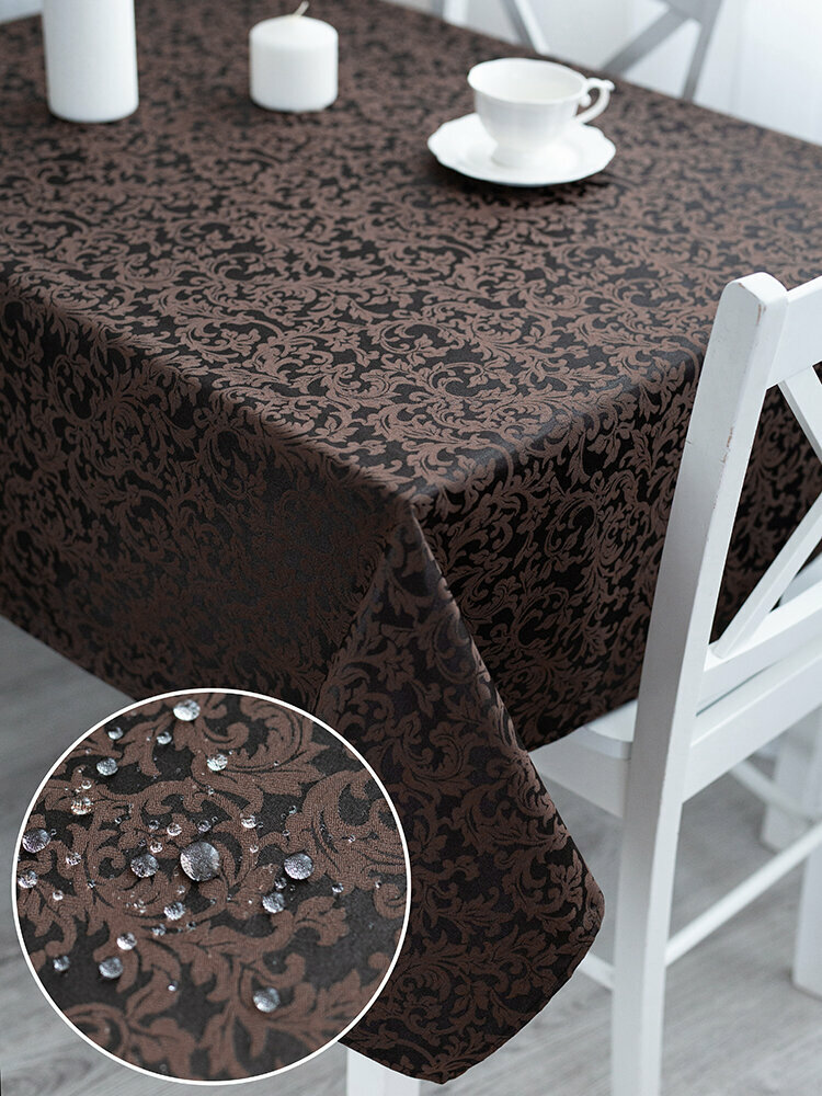 Скатерть моготекс 200х150, прямоугольная на праздник хлопок грязеотталкивающая водоотталкивающая