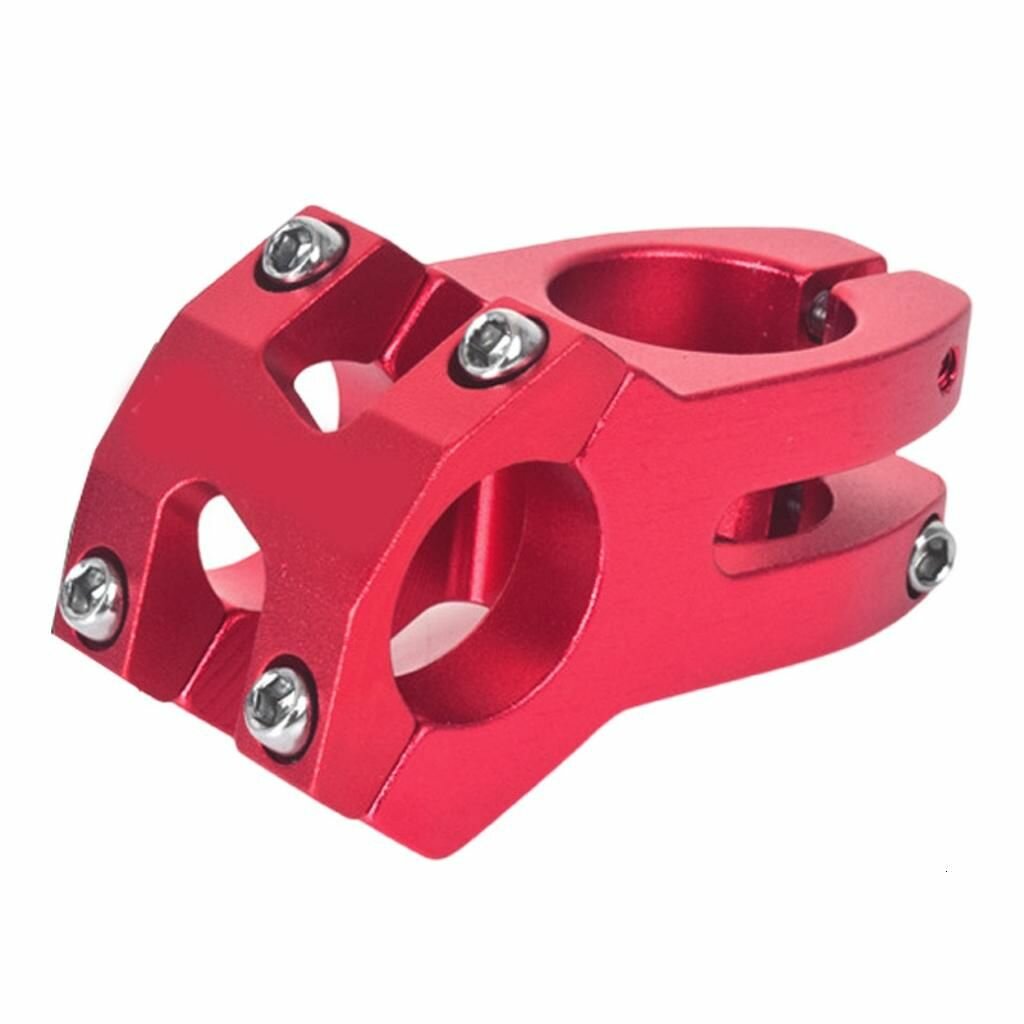 Эргономичный короткий вынос руля 25.4 мм из алюминиевого сплава для различных велосипедов, красный
