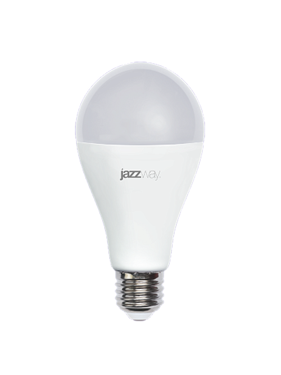 Лампочка светодиодная Jazzway PLED Power 20Вт, 4000K, 1800Лм, E27, A60, нейтральный белый свет, груша