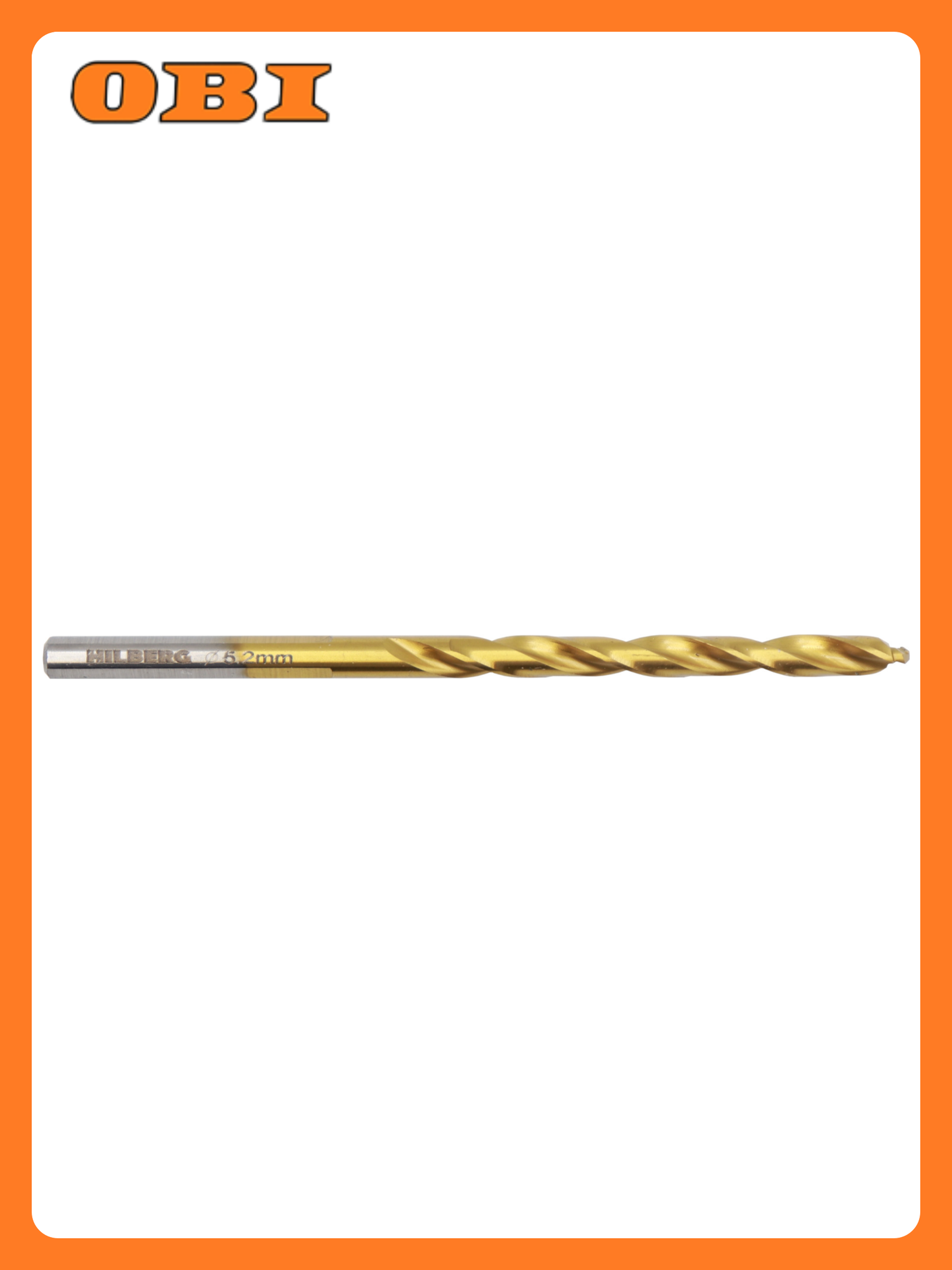 Сверло по металлу 5.2*86(52) мм HILBERG Cobalt 5% TOP, CO052