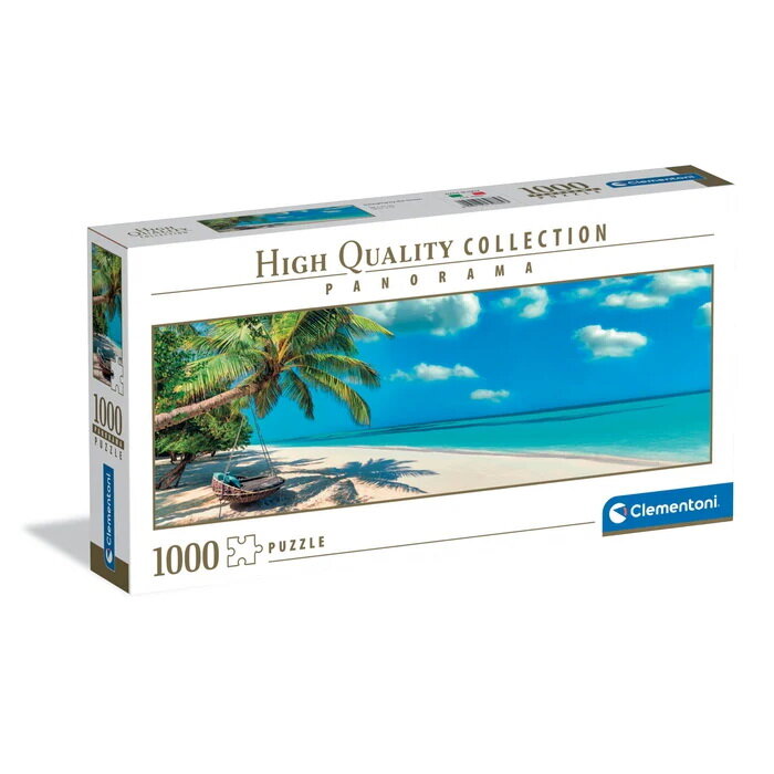 Пазл Clementoni 1000 Панорама: Качели у океана, арт.39884, классический